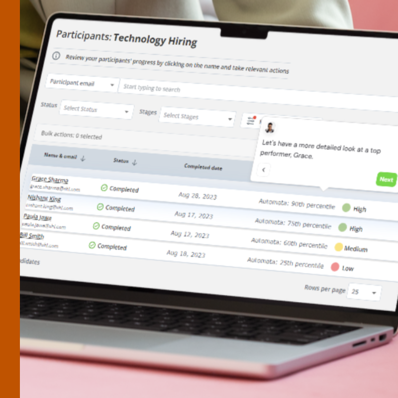 Technology Hiring: Interactive Tour | SHL