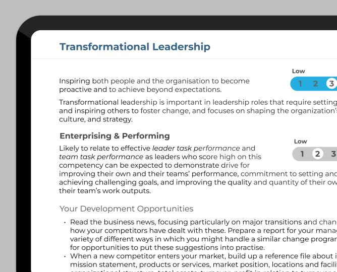 Enterprise Leader Development Insights | SHL
