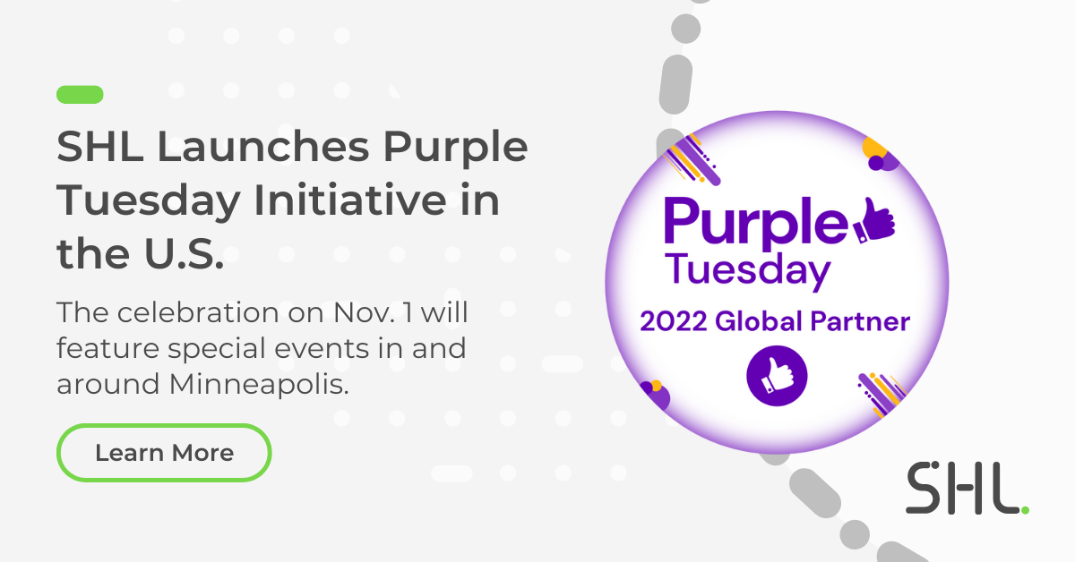 SHL Launches Purple Tuesday Initiative in the U.S. | SHL