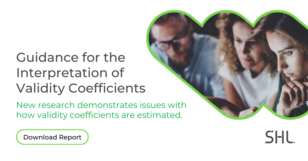 Guidance for the Interpretation of Validity Coefficients | SHL